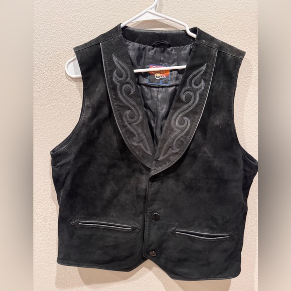 Scully | Jackets & Coats | Scully Black Western Vest With Embroidered ...